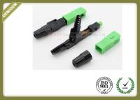 China SC Singlemode UPC APC Fast Fiber Optic Connectors For FTTH Network for sale