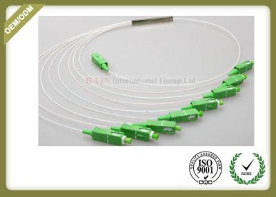 China Mini Steel Tube PLC Fiber Optic Splitter 1x8 1260-1650nm for sale