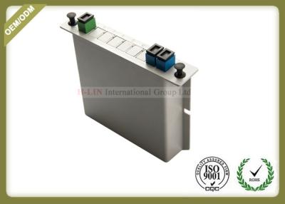 China FTTH Passive Fiber Optic Splitter Insertion Type 1x8 SC Adapter for sale