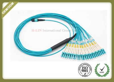 China Multimode OM3 OM4 Fiber Optic Patch Cord Jumper Cable 50/125um LC to LC for sale