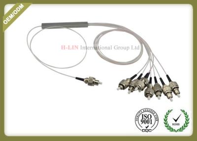 China 0.9mm Steel Tube PLC Optical Splitter 1x8 for GPON System for sale