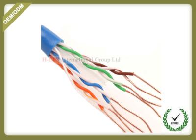 China Cat6 UTP Network Cable Solid Copper 4 Pair 305m Pass Fluke Test for sale