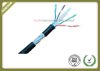 China Cat6 SFTP Network Cable 8 Conductors 0.58mm Diameter Pass Fluke Test for sale