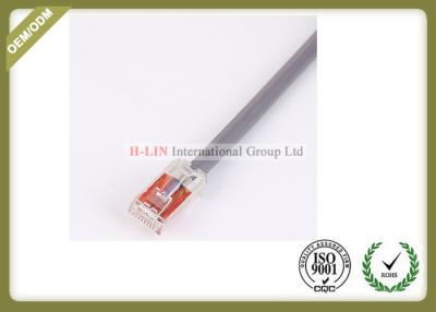 China Grey Cat6 Unshielded Patch Cable 10ft GS8E-DG Gigabit Ethernet Network Cord for sale