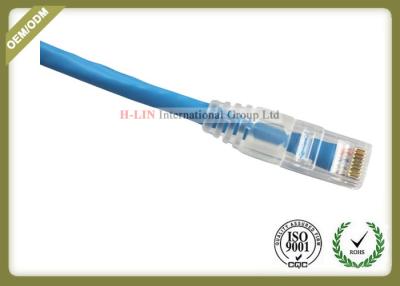 China CAT6 UTP CommScope Network Patch Cord RJ45 Plug Blue Jacket Custom Length 1m for sale