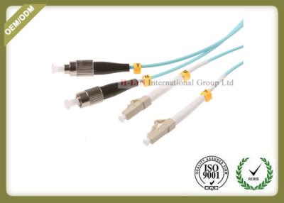 China LC / UPC To FC / UPC Multimode Fiber Patch Cord LSZH Material Jacket for sale