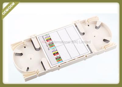 China White Fiber Optic Splice Tray 48 Cores High Capacity for Cable Management for sale