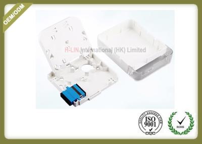 China LC SC Duplex Fiber Access Terminal Box White Transparent Cover 12 Ports for sale