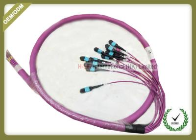 China MPO Optical Patch Cord 144core Violet Color For Industrial Robots Intelligent System for sale