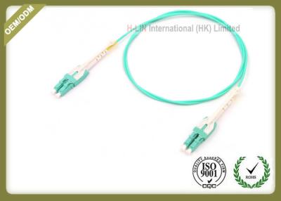 China LC Uniboot Double Core Fiber Optic Patch Cord 3.0mm Pull Button Type for sale