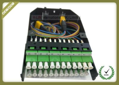China 24 Cores FTTH Termination Box MPO Metal Cassette with LC Adapters for sale