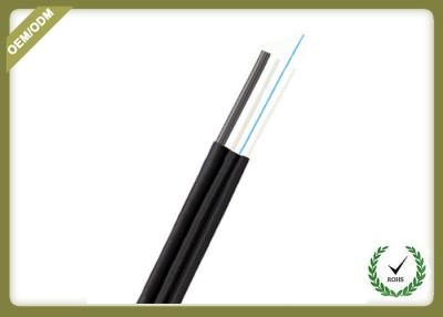 China 2 Core FTTH Fiber Optic Cable Outdoor FRP Strength Member 1.0mm Steel Wire for sale