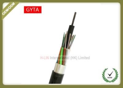 China Non-Metallic Outdoor Fiber Optic Cable Stranded Loose Tube 48 Core Coated Aluminum Strip for sale