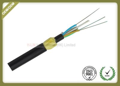 China Self Supporting Outdoor Fiber Optic Cable ADSS All Dielectric With Double Jacket AT Outer Sheath for sale