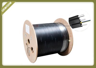 China 2 Core Outdoor FTTH Fiber Optic Cable Single Mode FRP Strength Member LSZH Jacket for sale
