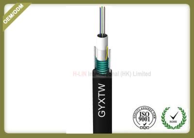 China GYXTW 8.0mm Outdoor Fiber Optic Cable PE Jacket Waterproof 2-12 Cores for sale