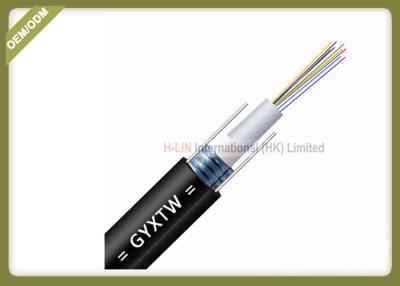 China Outdoor Fiber Optic Cable Light Armoured 2-12 Core SM GYXTW 8.0mm for sale