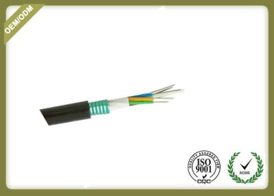 China 24 Cores Outdoor Fiber Optic Cable GYFTS G652D G657 FRP Strength Member 10mm Diameter for sale