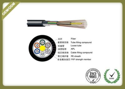 China Outdoor Fiber Optic Cable GYTA Aluminum Polyethylene Laminate Single Mode 12 Core for sale