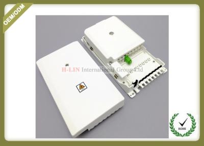 China White 8-Core Wall Mountable Fiber Access Terminal Box SC LC Port for sale