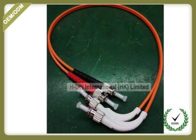 China Fiber Optic Patch Cord LC SC FC ST 90 Degree Bend Connector 3m for sale