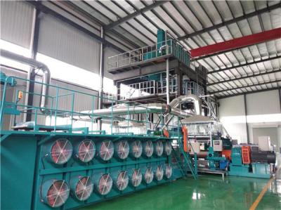 China XPW-600 Stainless Steel Mesh Belt Rubber Batch Off Cooling Machine 600mm Width 12 Fan System for sale