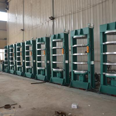 China Vertical Tire Curing Press Machine 400-1000kN PLC Control for Motorcycle & EV Tires for sale
