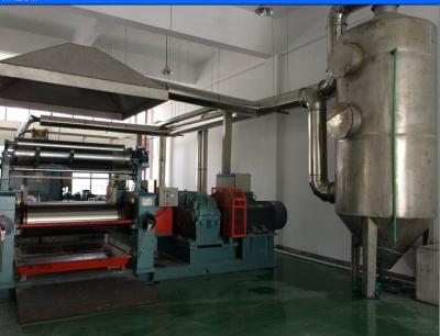 China SGS Rubber Two Roll Mixing Mill with Stock Blender | 5.5-280kW Power | φ160-710mm Roll Sizes for Rubber Compounding for sale