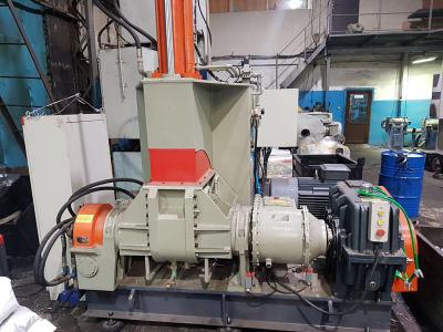 China 75L Rubber Pressure Dispersion Kneader Mixer Machine with 110KW Motor and 30/24.5 RPM Rotor Speed for sale
