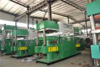 China 100T Full Automatic Rubber Hydraulic Vulcanizing Press Machine with PLC Control System and 15-20MN Pressure Range for sale