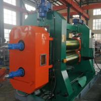 China Electric 6-Roller Calender Machine 200-400mm Roller Diameter 0-20m/min Speed for Rubber Processing for sale