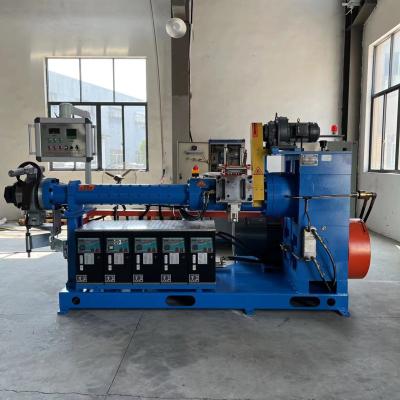 China XJW-90 Rubber Cold Feed Pin Extruder 90mm Screw Diameter with 75kW Motor and 180kg/hr Capacity for sale