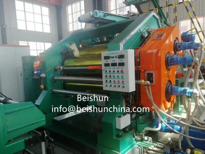 China Beishun XY-3-1400 Rubber Calender Machine with 2000mm Roller Length and PLC Control System for sale