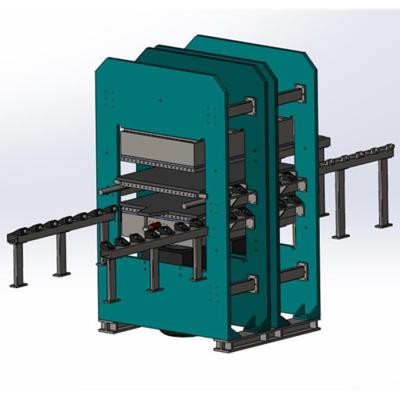 China Low Cost Frame Hydraulic Vulcanizing Press Low Energy Consumption for sale