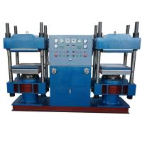 China Electric Heating Rubber Compression Vulcanizer Double Station 0.25MN 300x300mm for sale