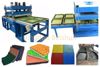 China Downward Pressure Rubber Floor Tile Production Machine 3-10 MPa 140-180°C for sale