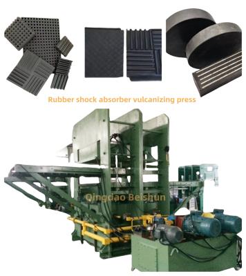 China 1000 Ton PLC Control Rubber Damping Plate Hydraulic Molding Press Vulcanization Machine for sale