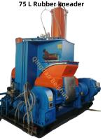 China Pressurized 75L Rubber Kneader Hydraulically Flipped L Mixing Chamber Water Cooling 110KW for sale