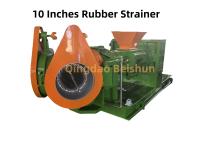 China 10 Inch Twin Head Rubber Strainer Extruder 1600kg/Hour Capacity with 250mm Screw Diameter for sale