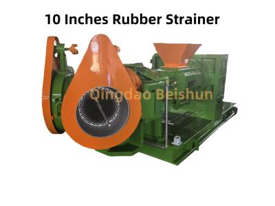 China 10 Inch Twin Head Rubber Strainer Extruder 1600kg/Hour Capacity with 250mm Screw Diameter for sale