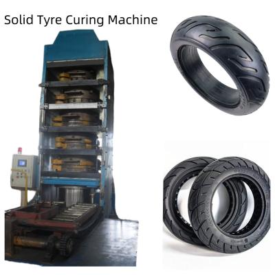China Four Layer Solid Tire Curing Machine 200 Ton Press for Industrial Tire Manufacturing for sale