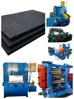 China Customized Rubber Press Machine For Rubber Sound Insulation Board / Sound Insulation Pad Manufacturing Machinery for sale