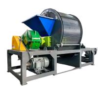 China Industrial Tire Shredder 5-20 Tons Hour DC53 Blades 75-300kw Heavy Duty Car Truck Tire Recycling Machine for sale
