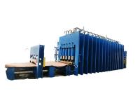 China Fully Automatic PLC Controlled Rubber Flat Plate Vulcanizing Machine 1400x5700mm for Steel Cord Conveyor Belt for sale