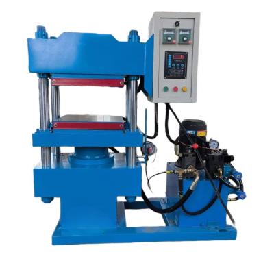 China PLC Touch Screen Flat Vulcanizing Machine 80 Tons Clamping Force For NBR FKM Silicone Seals for sale