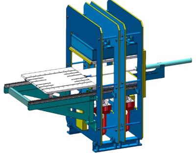 China 250mm Plunger Diameter Rubber Vulcanizing Press Machine with Automatic PLC Control and Hydraulic Press for sale