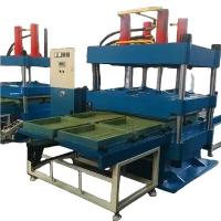China 100T Hydraulic Pressure 1000x1000 Flat Plate Vulcanizing Machine - Rubber Granule Floor Tile Making Machine for sale