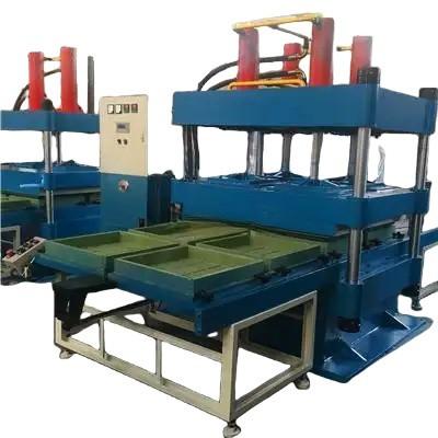 China 100T Hydraulic Pressure 1000x1000 Flat Plate Vulcanizing Machine - Rubber Granule Floor Tile Making Machine for sale