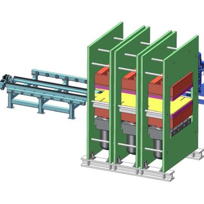 China 500-ton Pressure Frame-type Automatic Rubber Vulcanizing Press Machine with Electric Heating for Rubber Hot Pressing Forming for sale