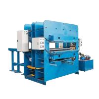 China Fully Automatic Duplex Design Frame Vulcanizing Press Machine with High Strength Steel Frame and Uniform Heating System for sale